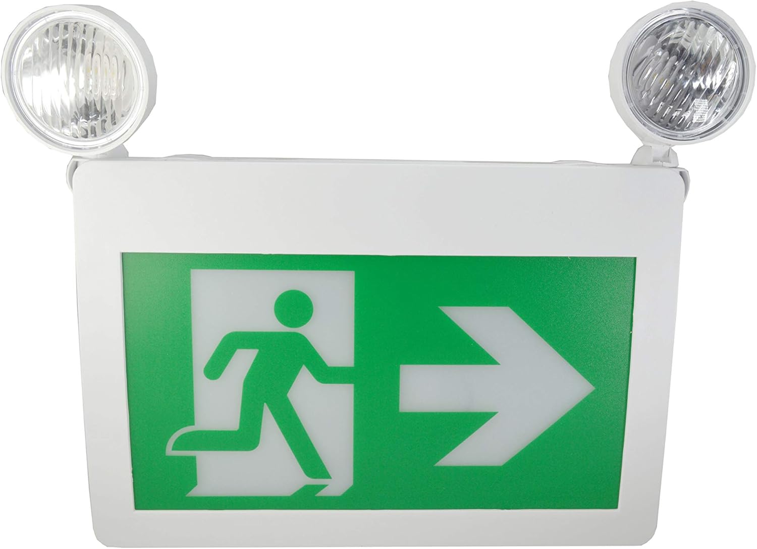MW LED Exit Sign CM-316 Running Man Thermoplastic Sign Combo Emergency ...