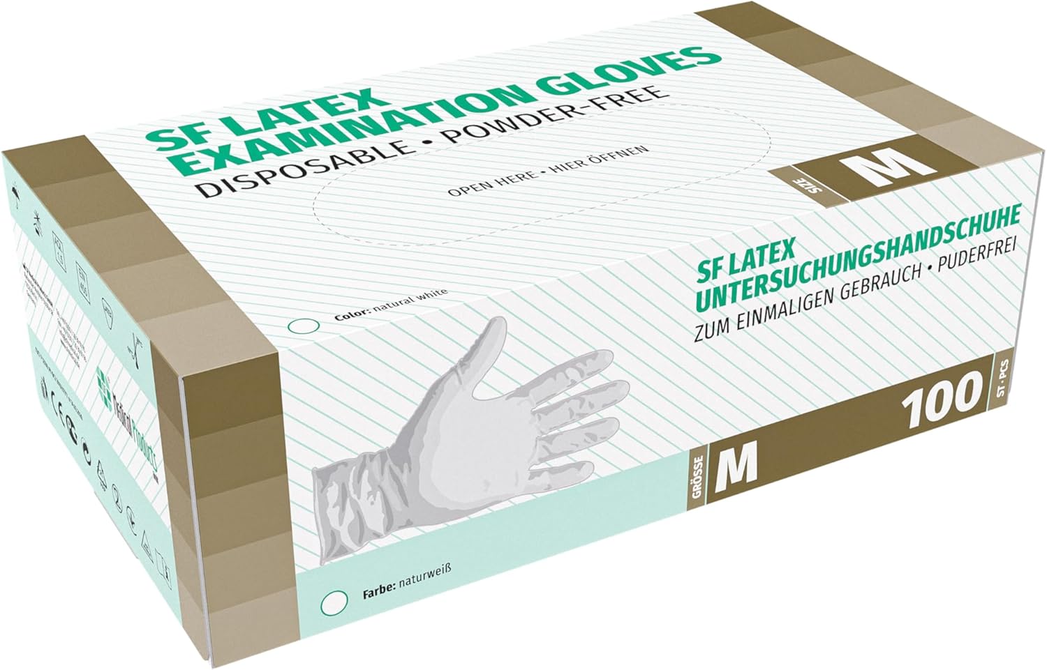 SF Medical Products GmbH Guanti in lattice 100 pezzi scatole (M ...