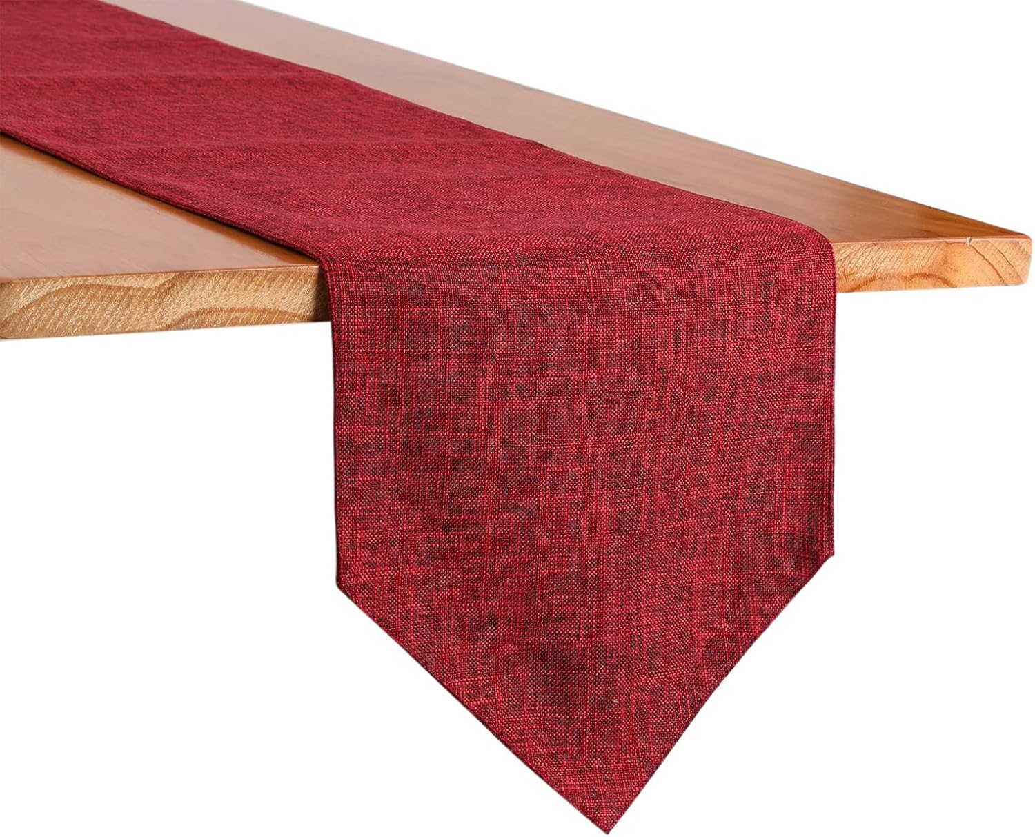 Amazon.com: Burlap Farmhouse Cotton Linen Table Runner, Rustic Woven ...