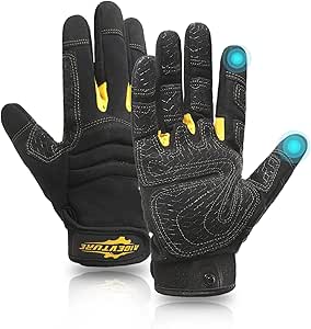 Amazon.com: AIGEVTURE Work Gloves for Men Work Gloves Men General ...