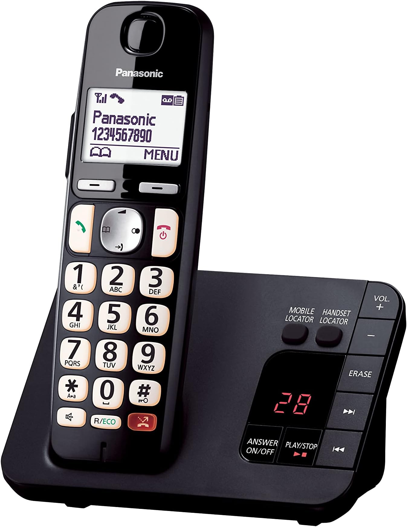 Panasonic KX - TGE820EB Digital Cordless Phone About 40 minutes ...