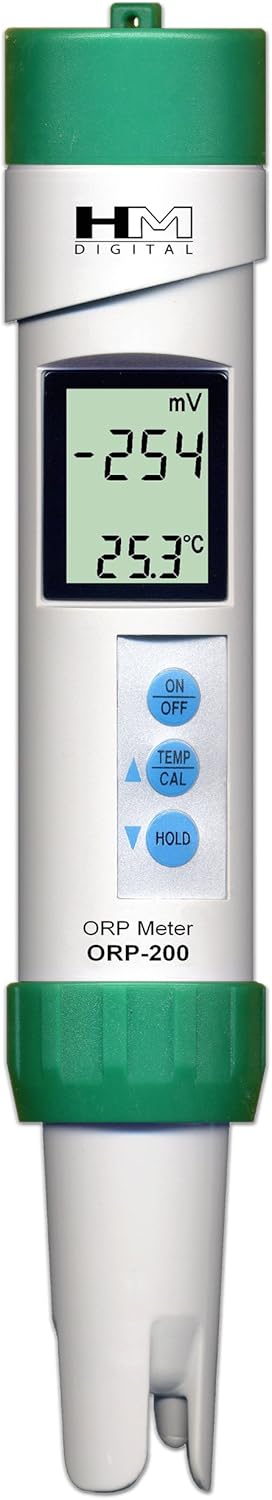 HM Digital ORP-200 Waterproof ORP Meter, -999 to +1000 mV ORP Range, 1 ...