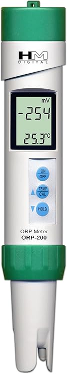 HM Digital ORP-200 Waterproof ORP Meter, -999 to +1000 mV ORP Range, 1 ...