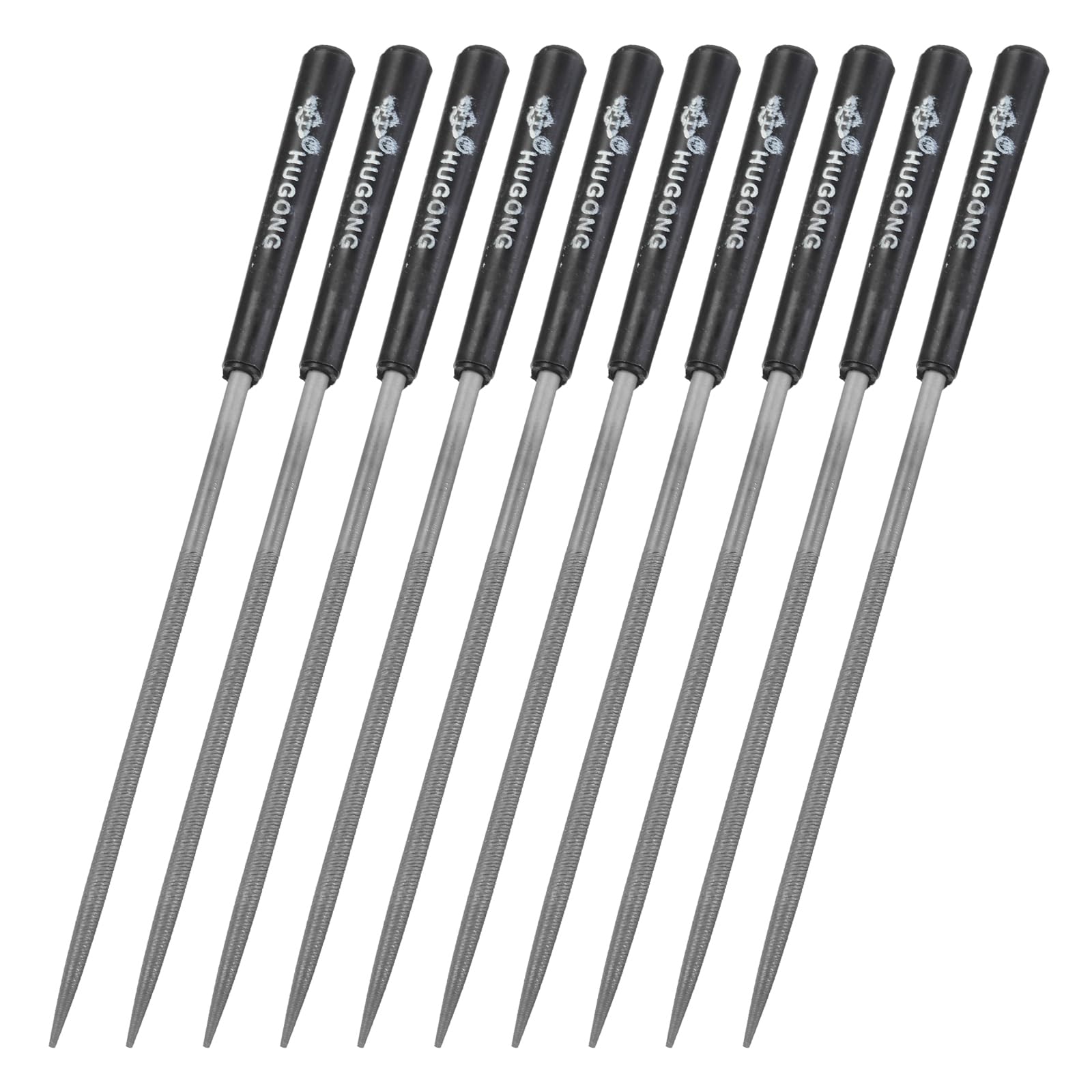 Amazon.com: uxcell 10Pcs Second Cut Steel Round Needle File W Plastic ...