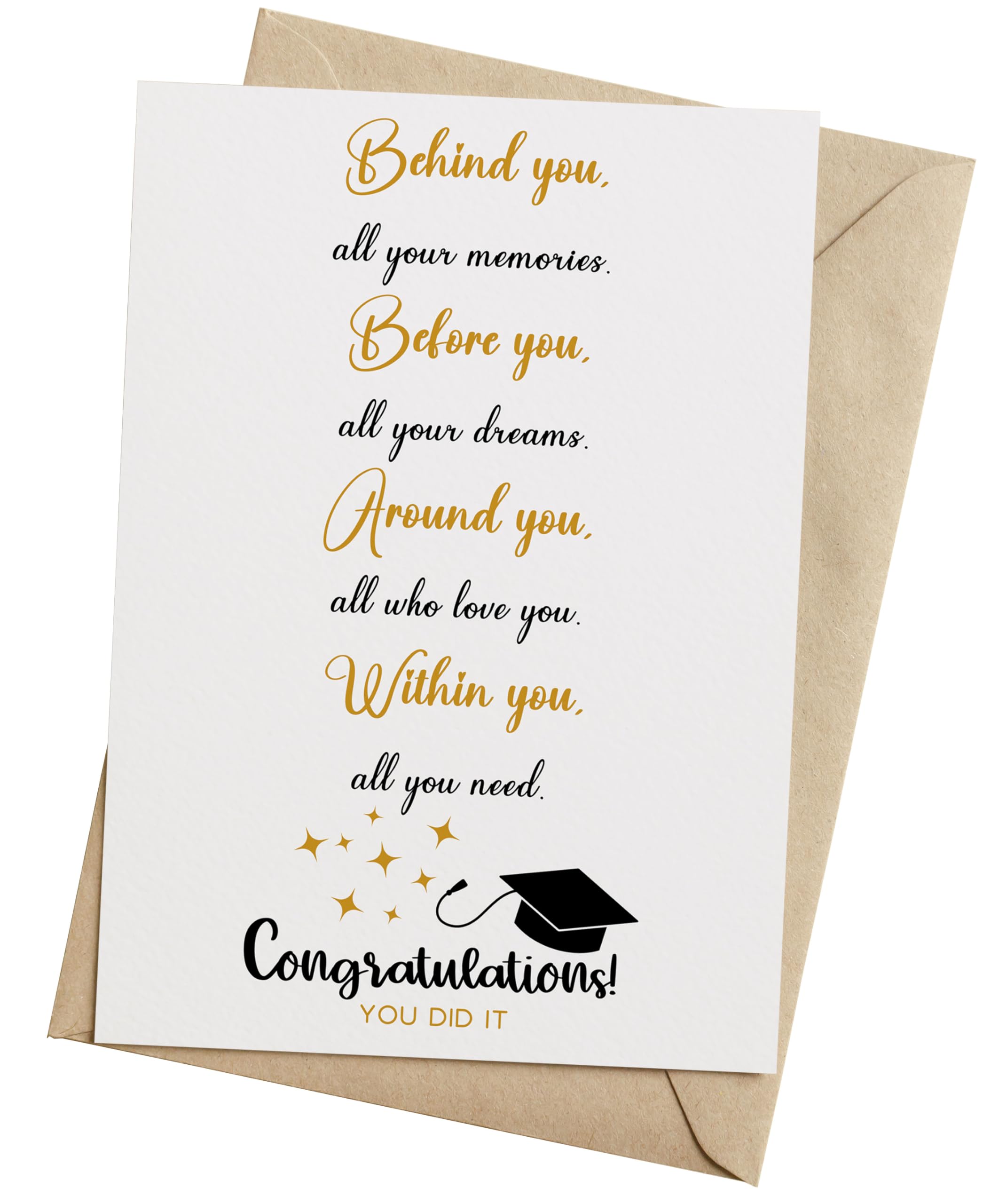 Amazon.com : Graduation Card for Him Her, Cute Graduation Card Gift for ...