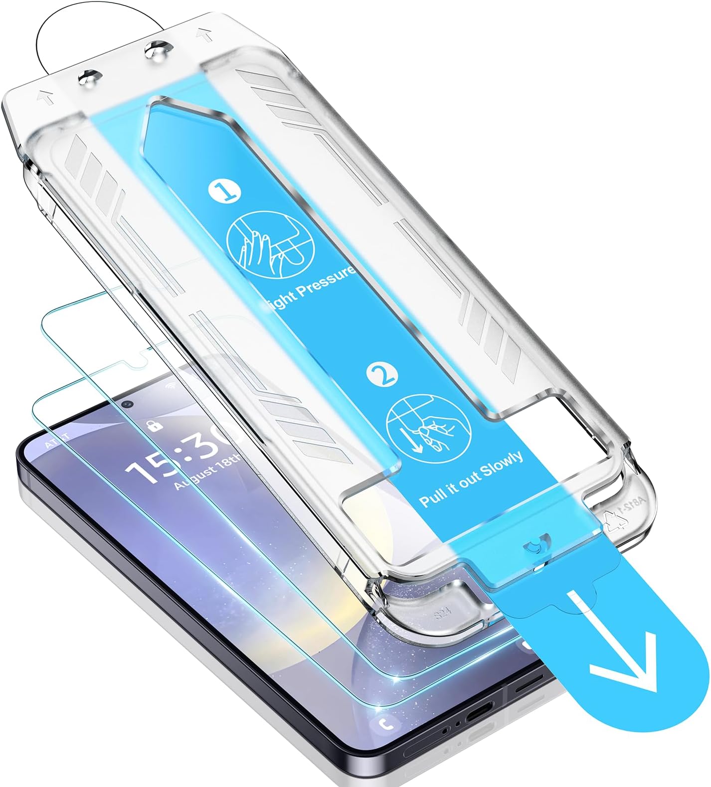 Amazon.com: AACL [4-Pack] for Samsung Galaxy S24 Screen Protector 5G ...