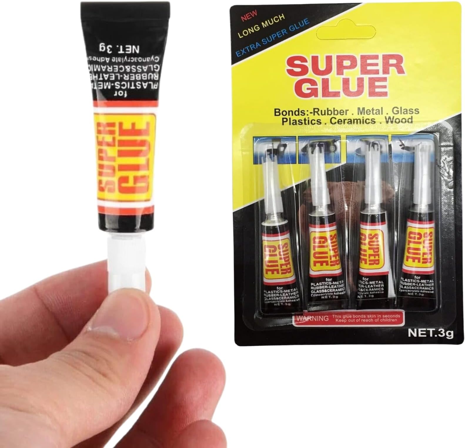 PRIMEBLY Super Strong Glue | Precision Applicator, Fast-Dry Instant ...