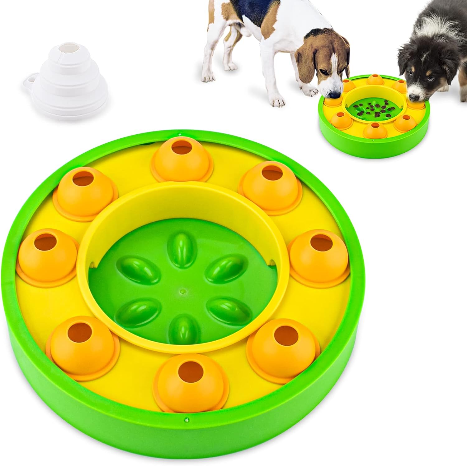 TOTARK Dog Puzzle Interactive Activity Toys,Snuffle Treat Dispenser for ...