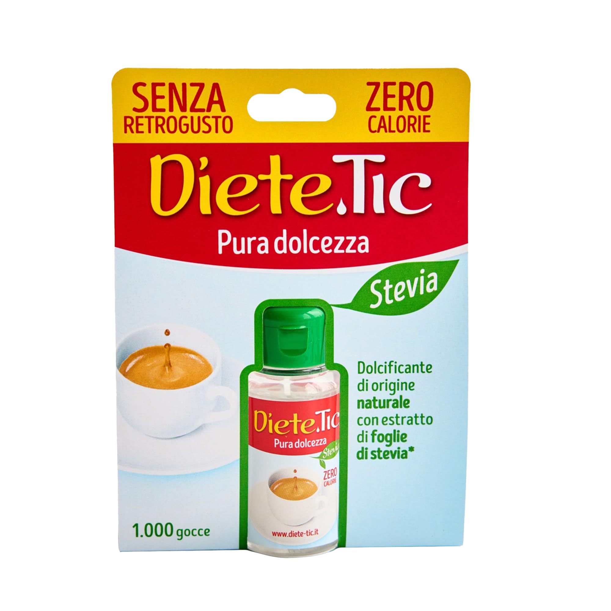 Diete.Tic, Stevia Dolcificante Liquido Zero Calorie, Pratica Confezione ...