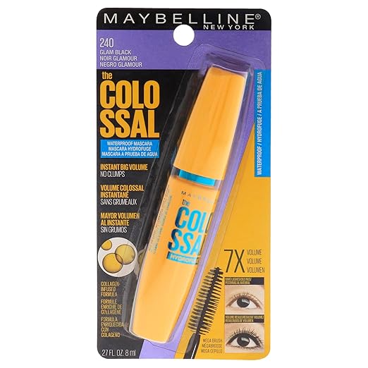 Amazon.com: Maybelline Volum' Express Colossal Waterproof Mascara ...