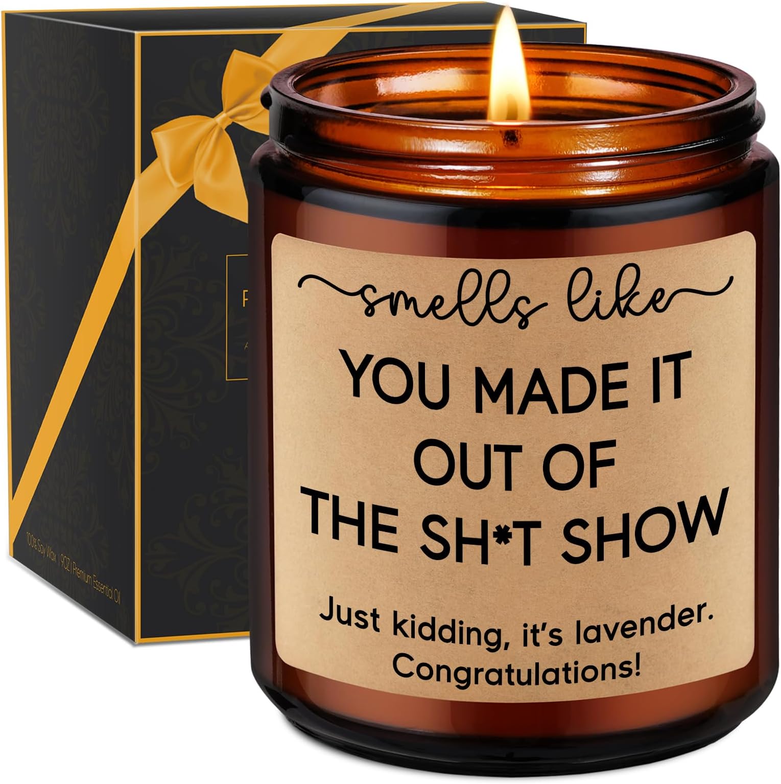 Amazon.com: Miracu You Made It Candle - Congratulations, Retirement ...