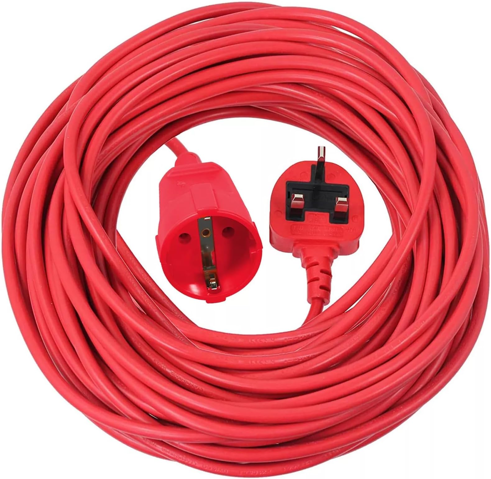 SPARES2GO 20 Metre Mains Cable & Lead Plug for Bosch Rotak Lawnmowers ...