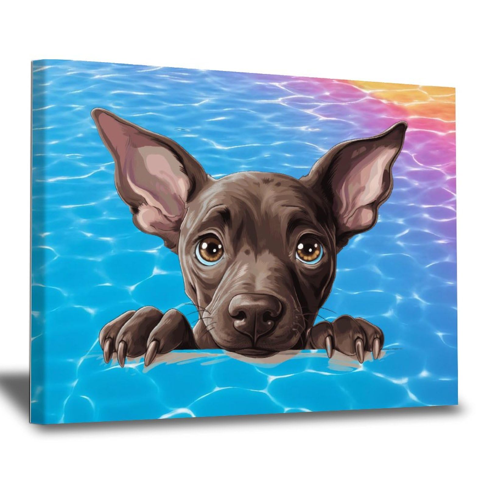 Xoloitzcuintli Xolo Dog Aztec Warrior | Mounted Acrylic Print | Akasha