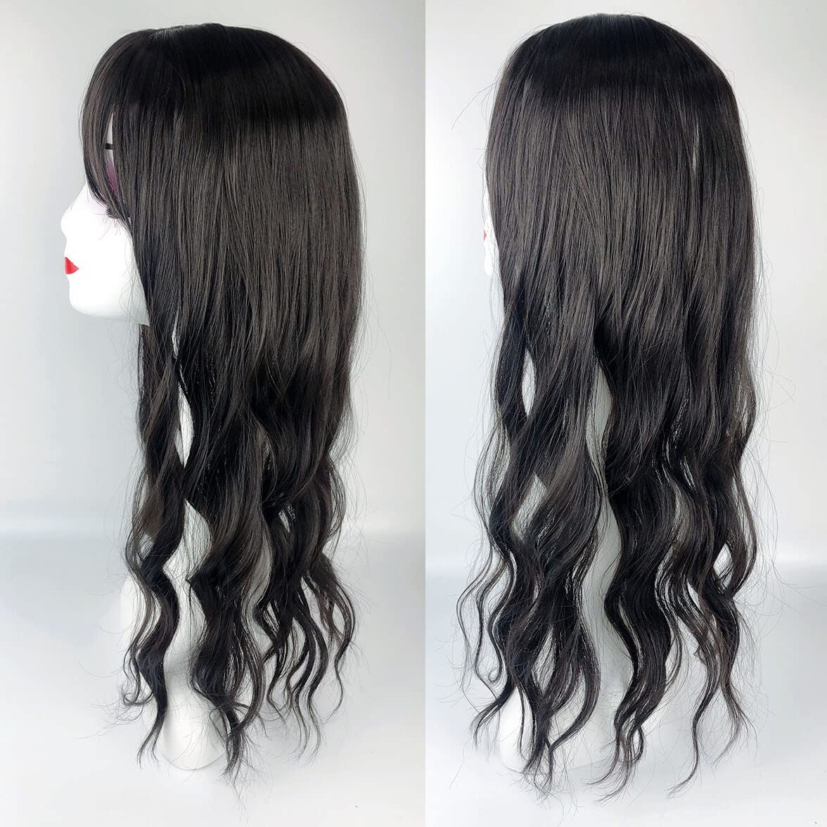Blunt Bangs Wavy Hair