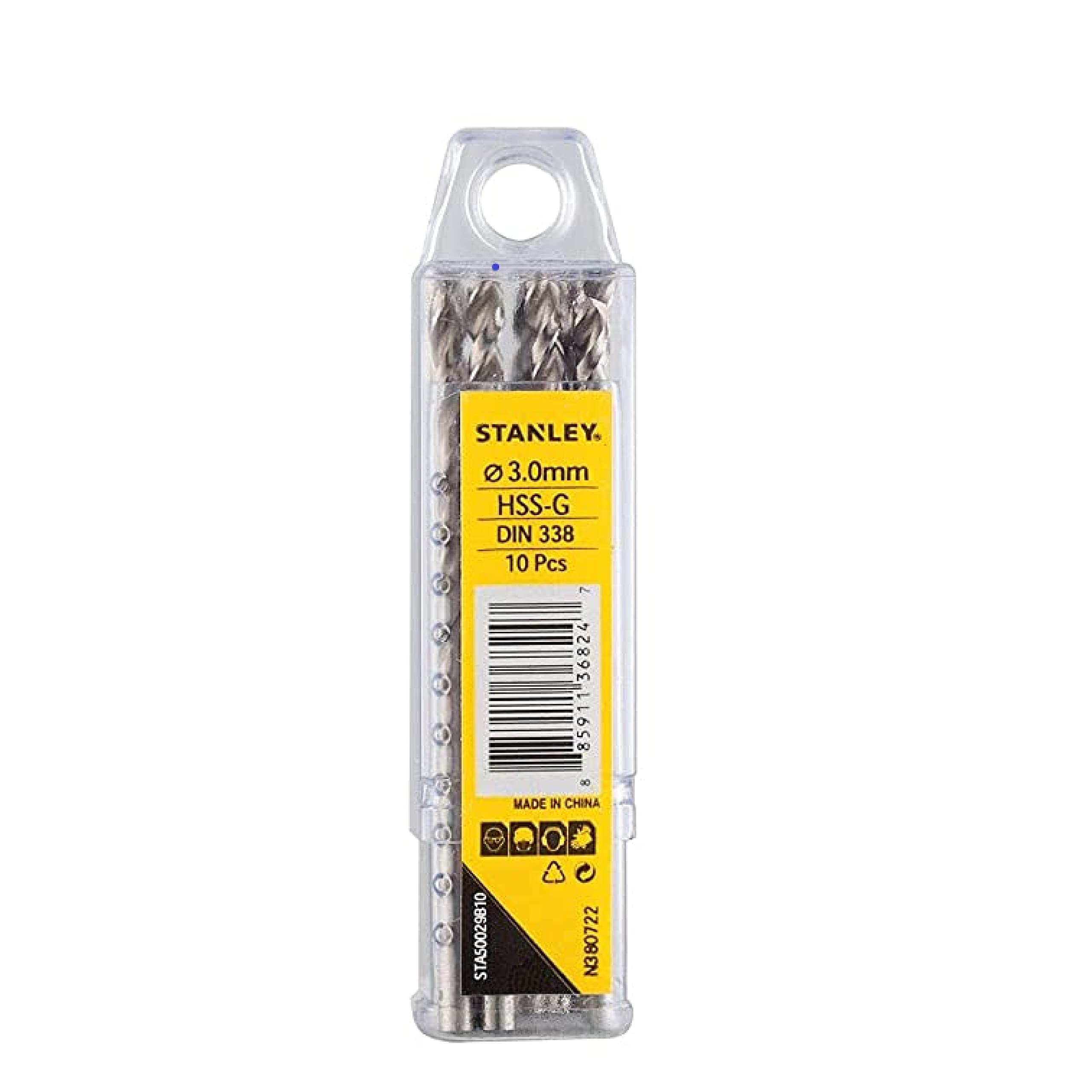 Stanley Sta50029b10 In Hss 3mm Drill Machine Bit Pack 10 | Desertcart INDIA