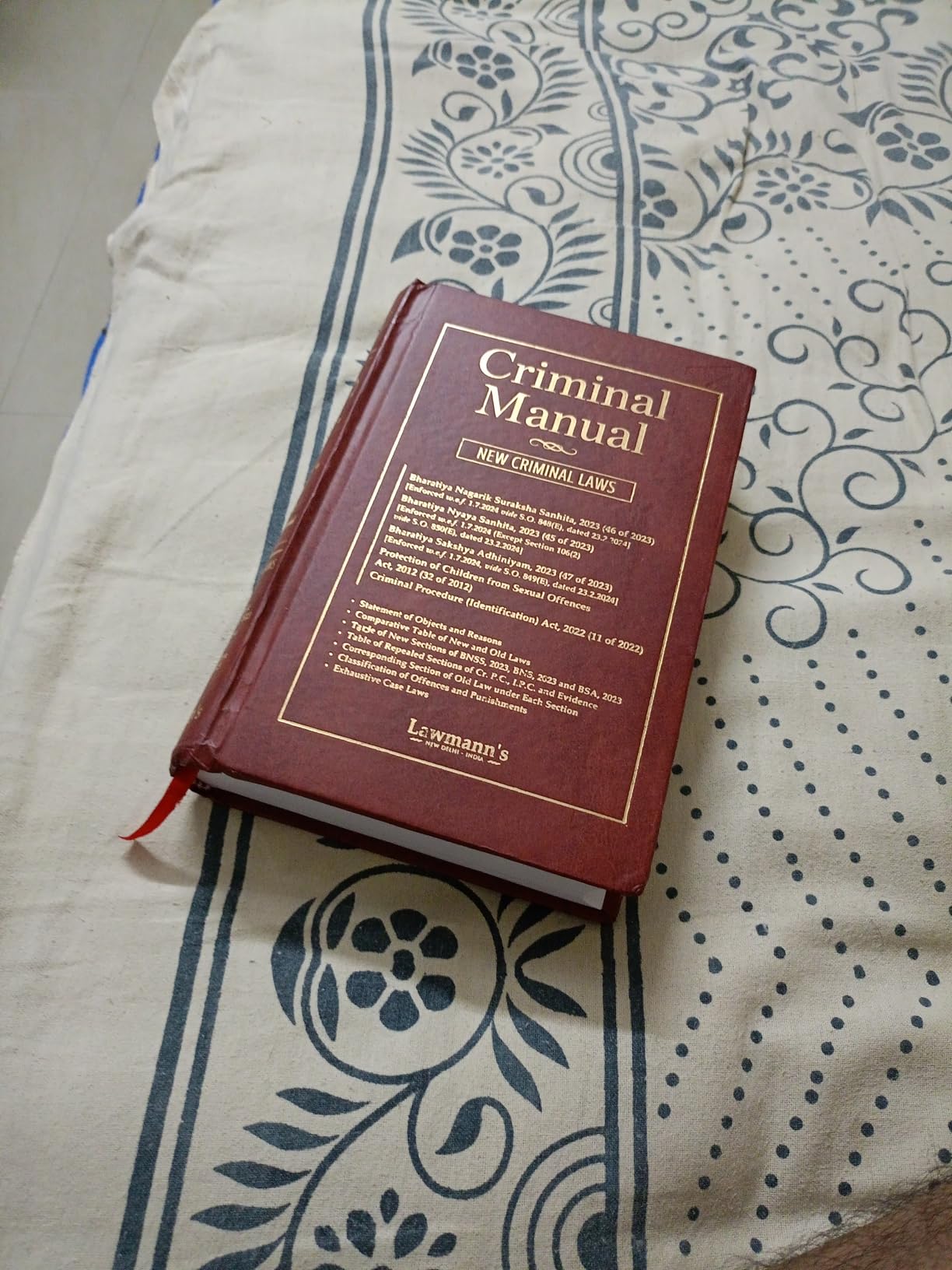 Buy LAWMANN's Criminal Manual | Criminal Major Acts | Bharatiya Nagarik ...