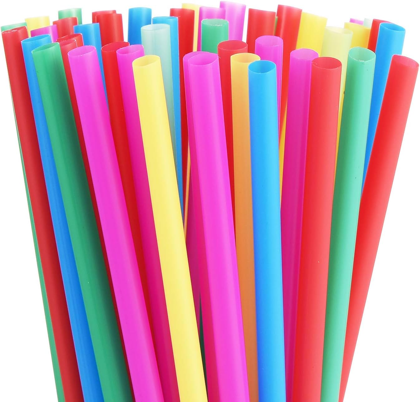 Other WHD1257-SRK2 8mm Wide Assorted Bright Colors Smoothie Straws, Fat ...