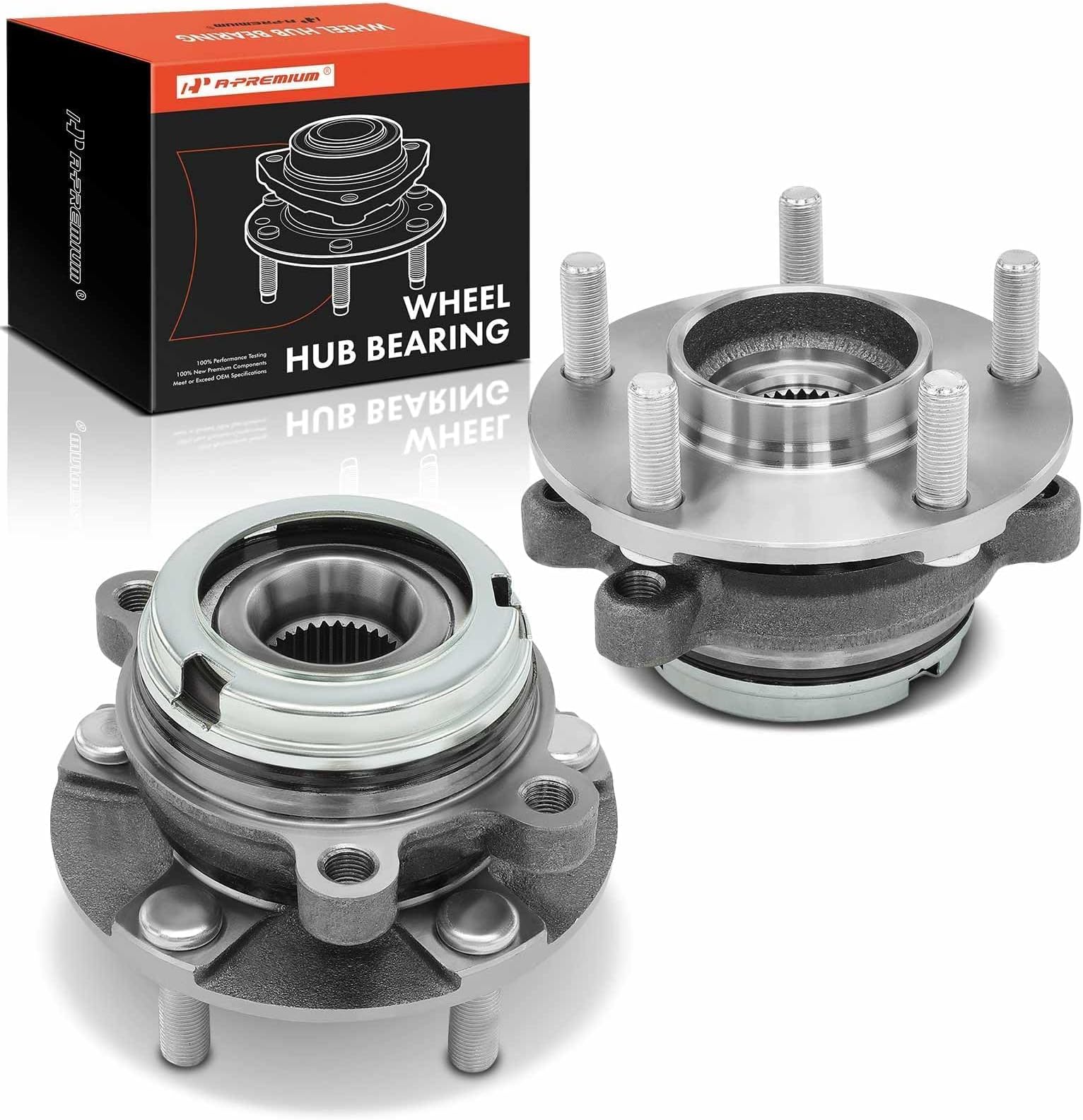 Amazon.com: Front Wheel Hub & Bearing Pair Kit Set For 02-06 Nissan ...