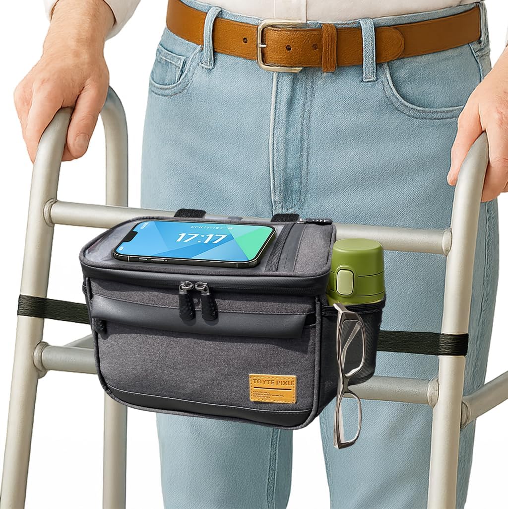Amazon.com: Walker Basket with Touchscreen Phone Holder – Fits Most ...