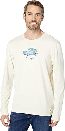Amazon.com: Life is Good Rocket Holiday Truck Long Sleeve Vintage ...