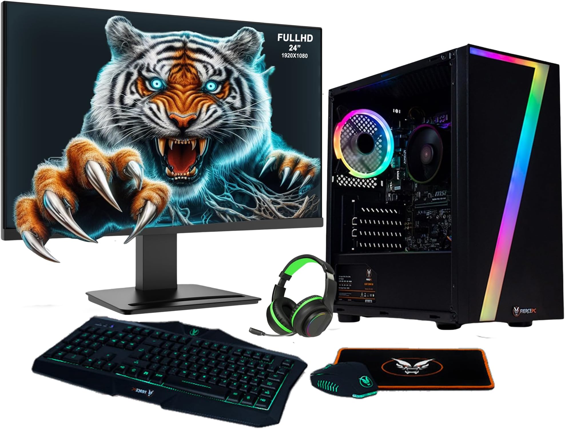 Stormforce Onyx Gaming PC Bundle - AMD Ryzen 5 4600G, Radeon Vega 7 ...