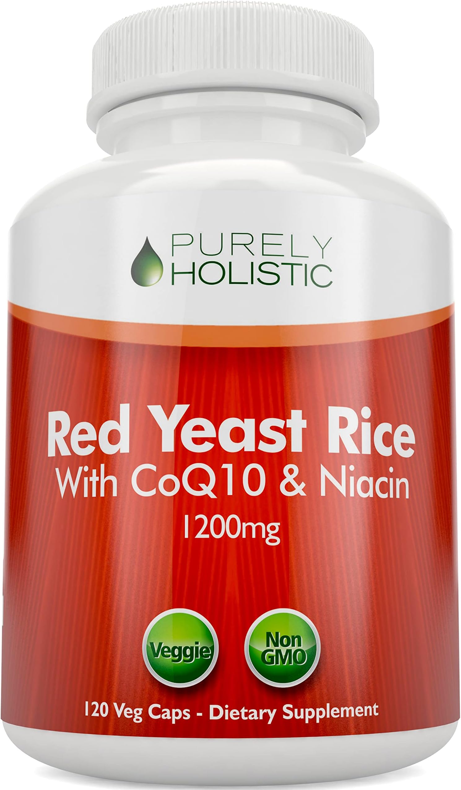Amazon.com: Red Yeast Rice 1200mg with CoQ10 Supplement & Flush Free ...
