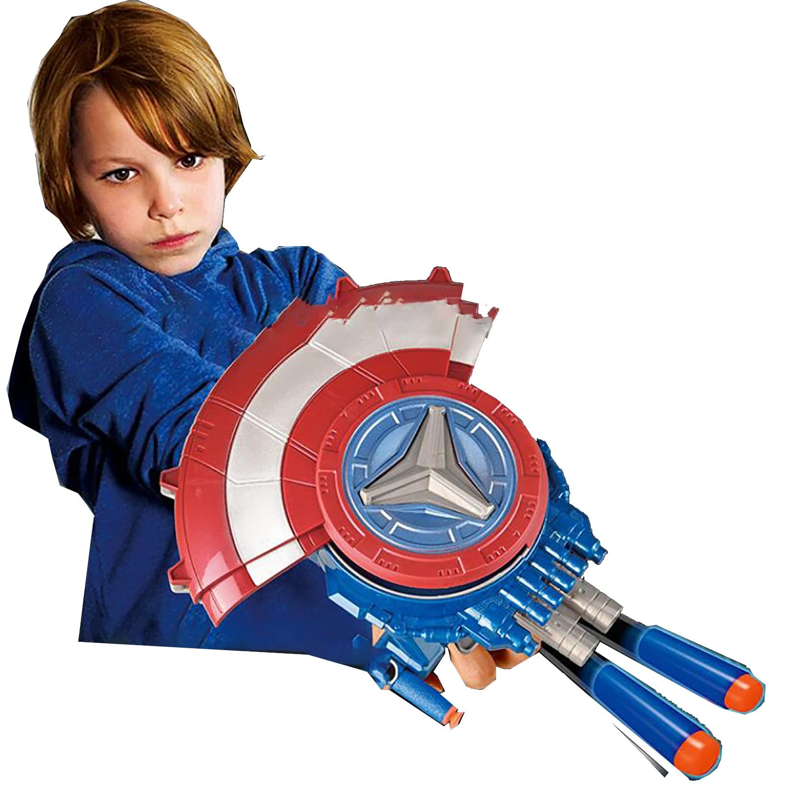 Pretay Avengers Captain America Shield Toy Gun Soft Bullet Gun ...