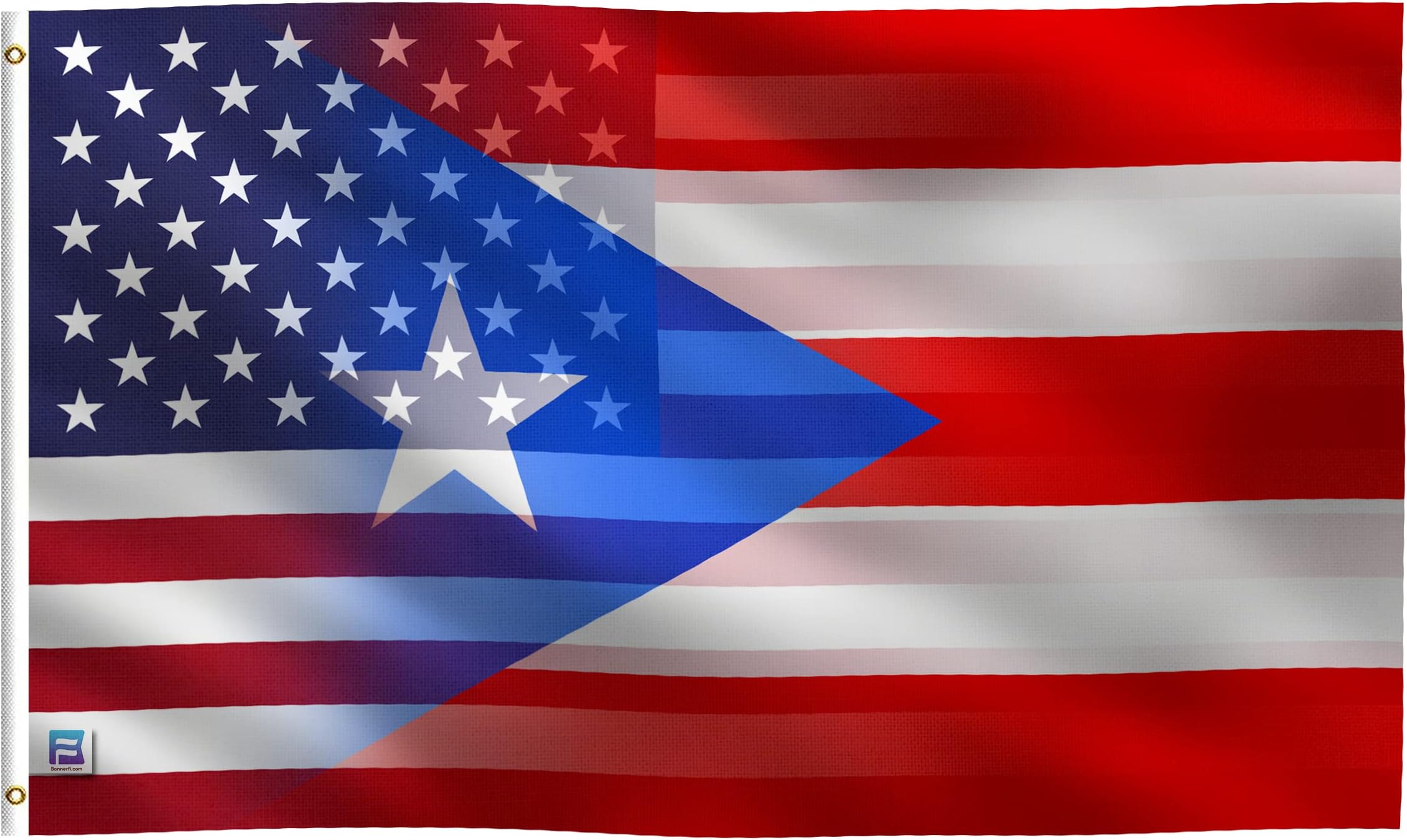 Amazon.com : Flag-American Puerto Rico Flag Puerto Rican Friendship ...