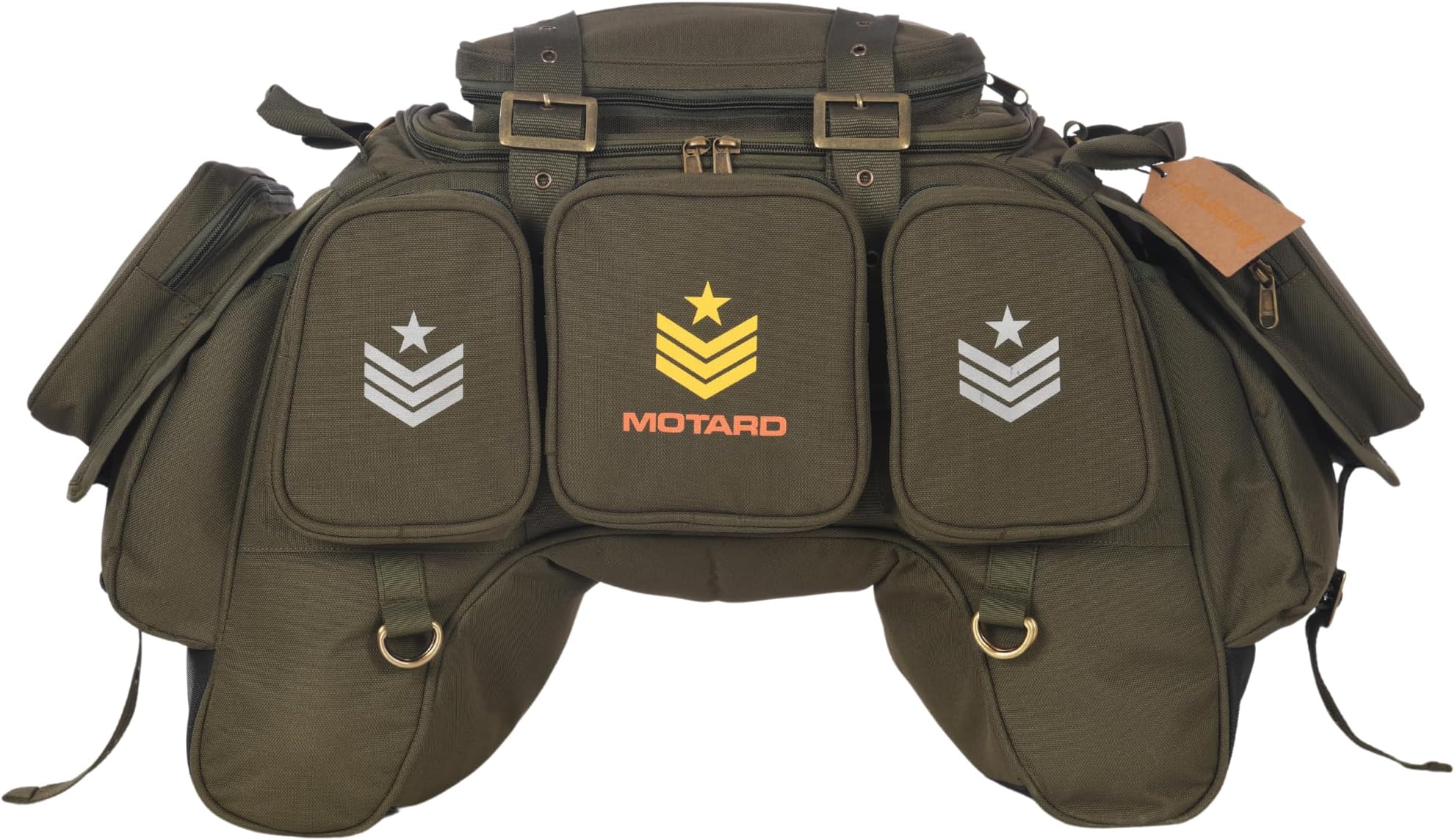 MOTARD Bombardier 65 + 15 Liters Motorcycle Tail Bag | Military ...