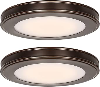 hykolity 13 inch Flush Mount Ceiling Light, 3000K/4000K/5000K CCT, 20W ...