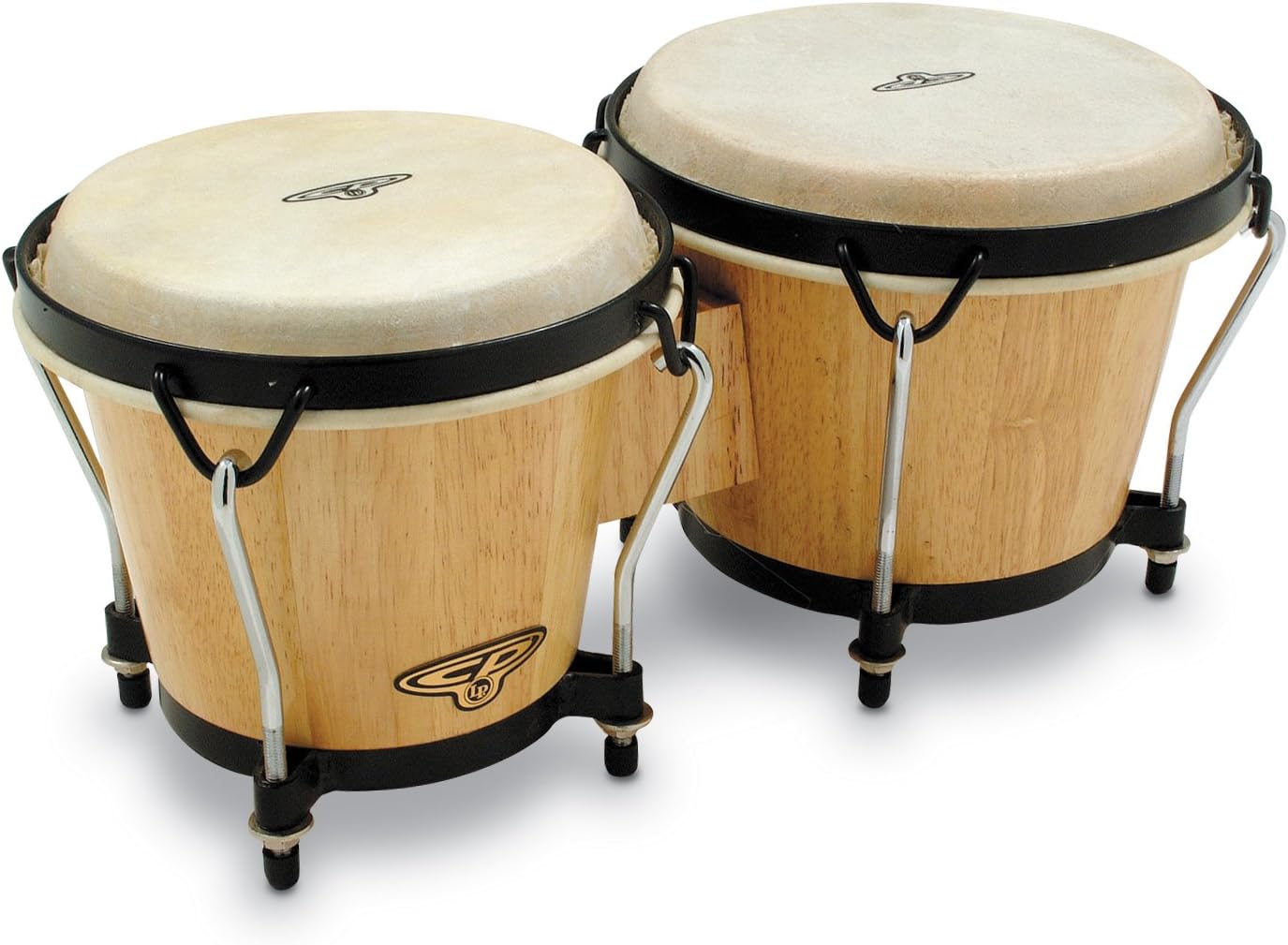 Amazon.com: Latin Percussion CP221-AW Traditional Wood Bongos - Natural ...