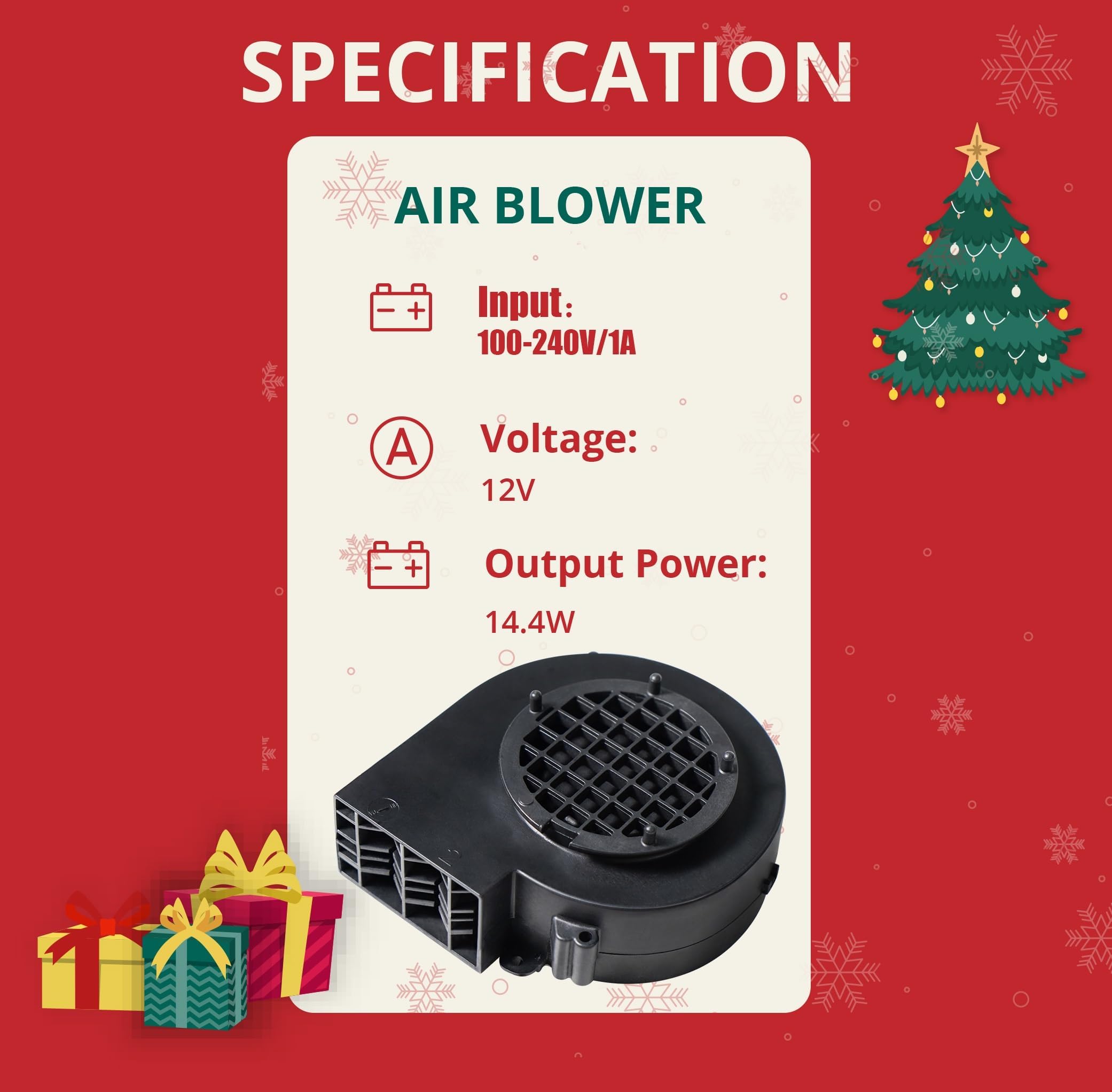 Snapklik.com : Christmas Inflatable Fan Replacement, Air Blower For ...