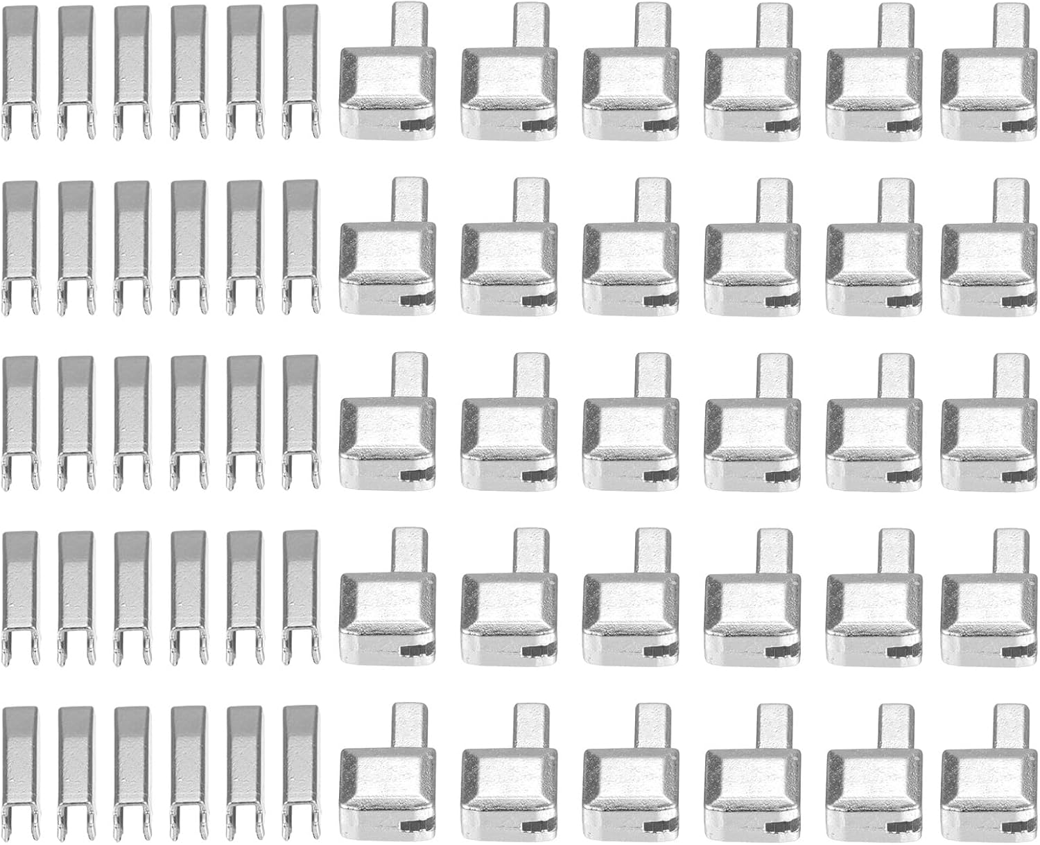 Amazon.com: uxcell 30Sets Zipper Repair Kits, #5 Retainers Box ...