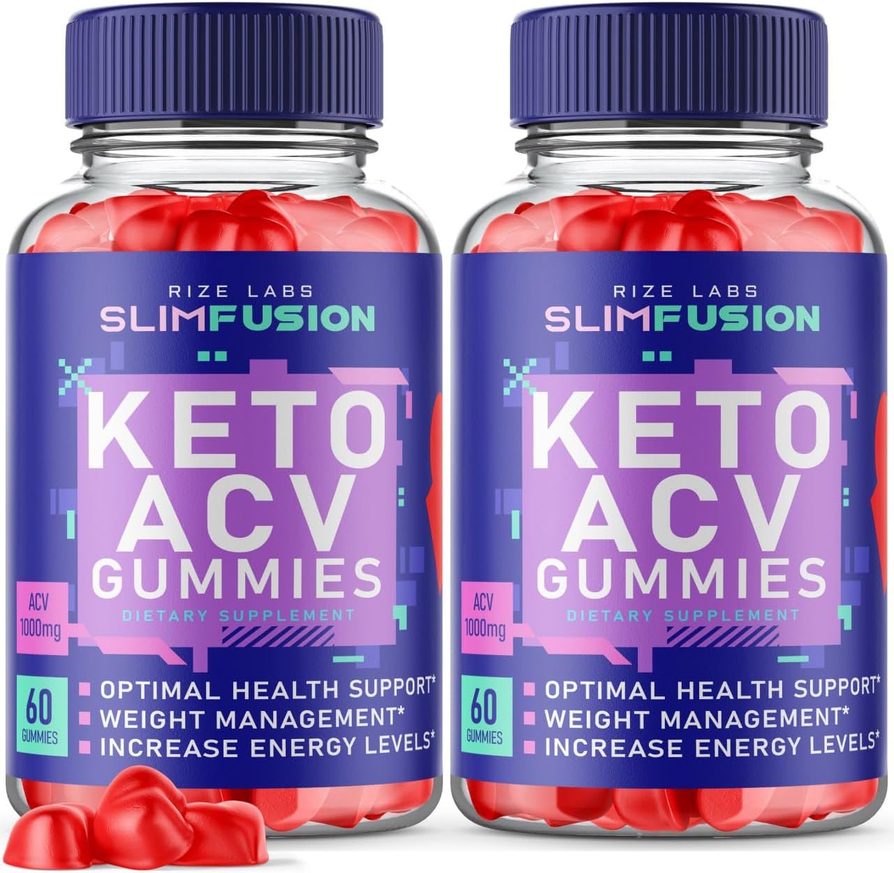 Amazon.com: rize labs (Pack of 2 Slim Fusion Keto ACV Gummies Advanced ...