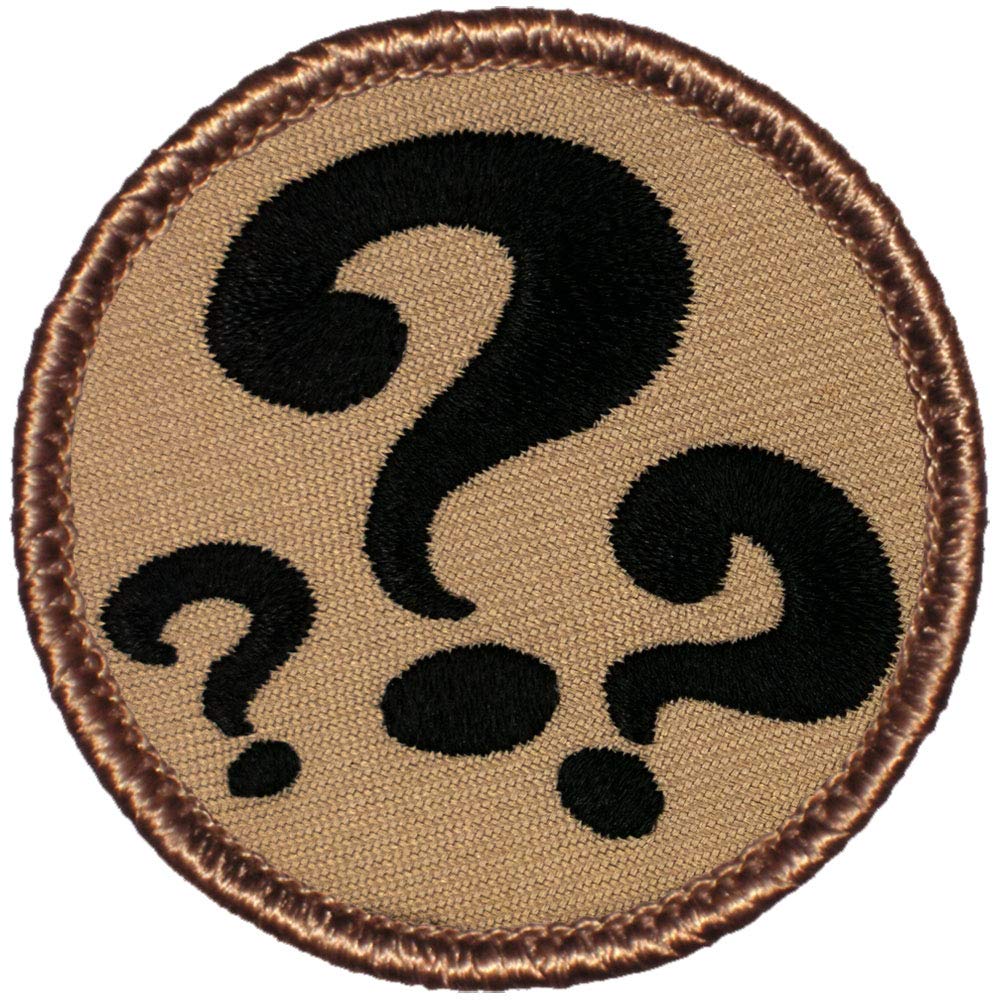 Amazon.com: Question Marks Patrol Patch - 2" Diameter Round Embroidered ...
