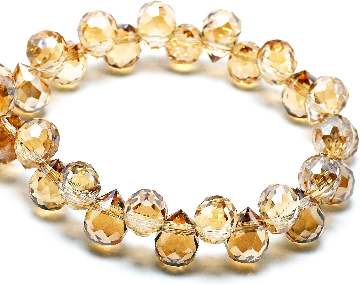 Amazon.com: DIQIO 6x8mm Sparkle Teardrop Faceted Crystal Beads (82 ...