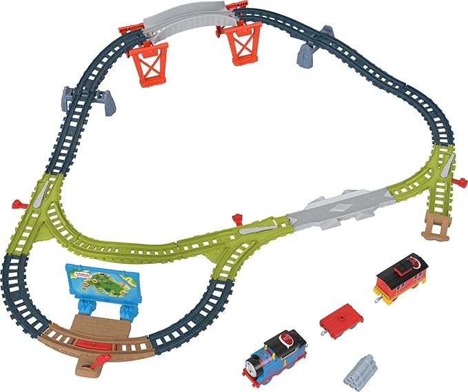 Amazon.com: Thomas & Friends Toy Train Set Talking Thomas & Brake Car ...