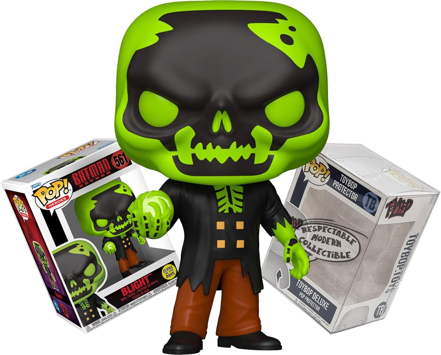 Amazon.com: Funko Batman Beyond Blight Glow-in-The-Dark + ToyBop ...