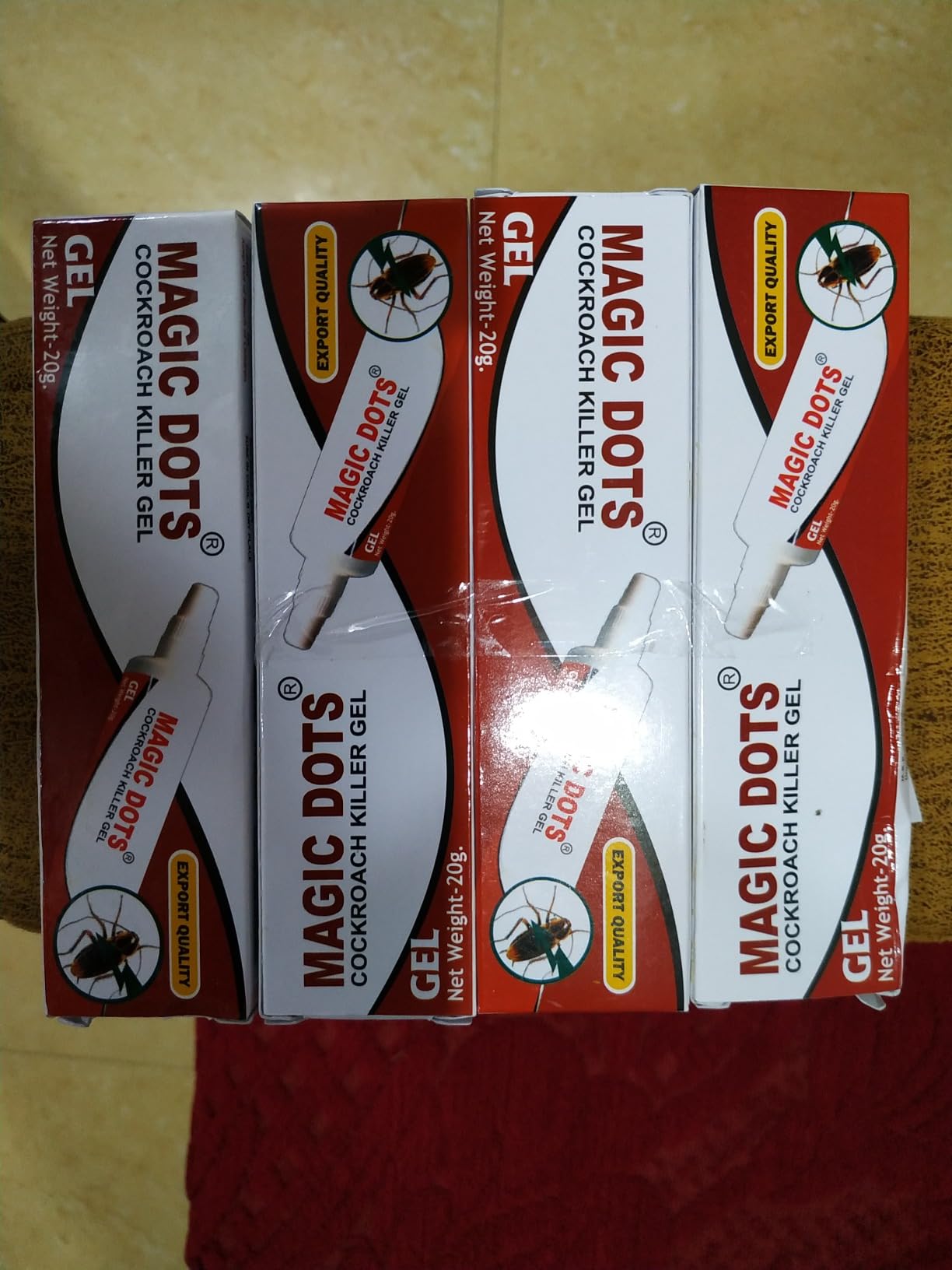 Magic Dots Cockroach Killer Gel Pack of 4 x 20g - Anti Cockroach Gel ...