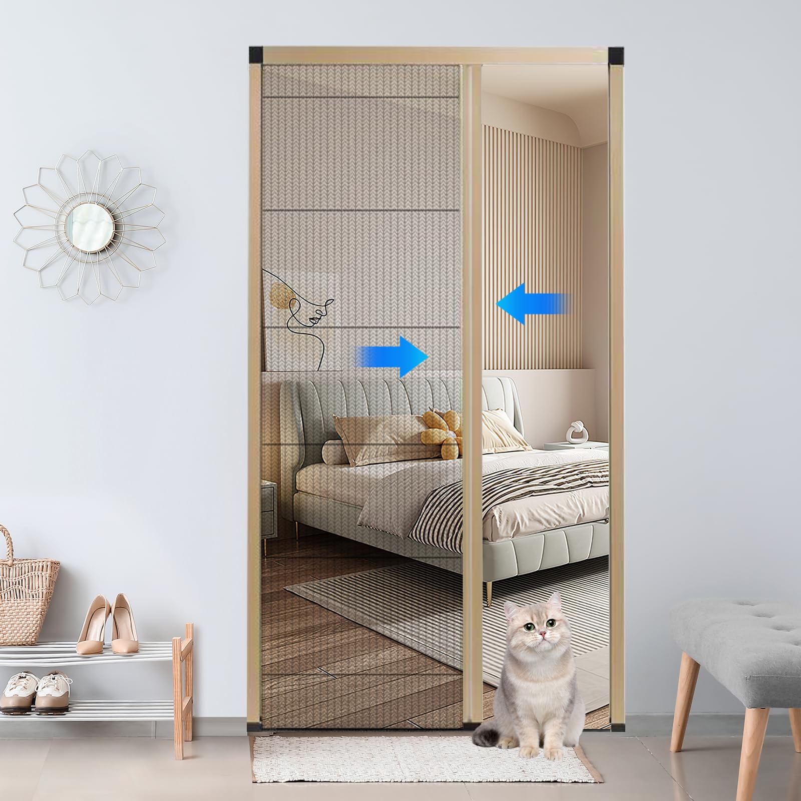 Megatree Sliding Mesh Screen Door,Retractable Screen Doors,Suitable for ...