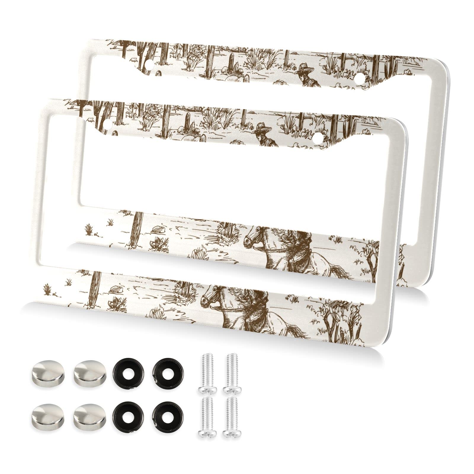 Western License Plate Frames