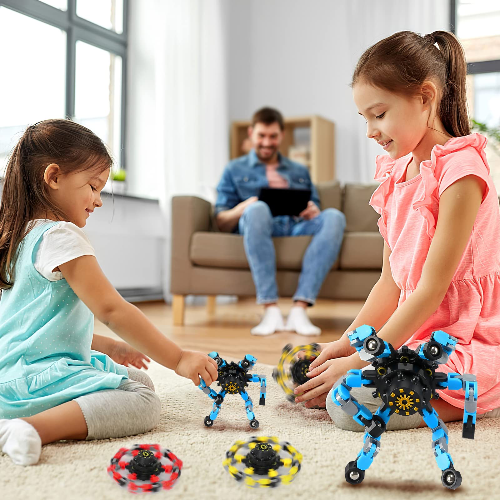 Snapklik.com : Buluwans Fidgets Sensory Toys Transformable Chain ...