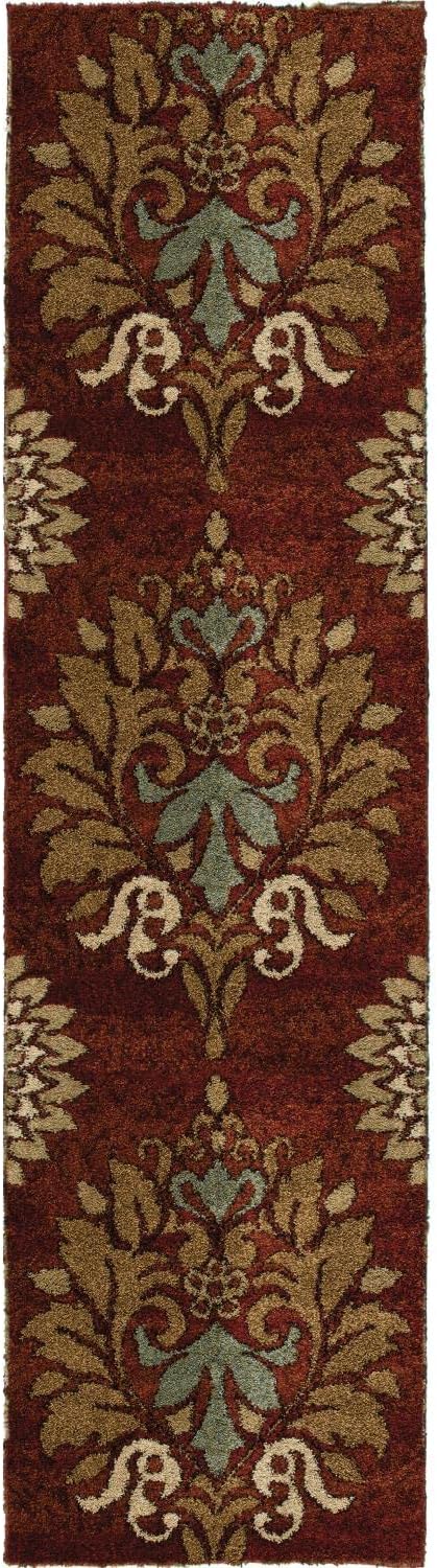 Amazon.com: Orian Rugs Wild Weave Jacqueline Rouge Area Rug, 2'3" x 8 ...