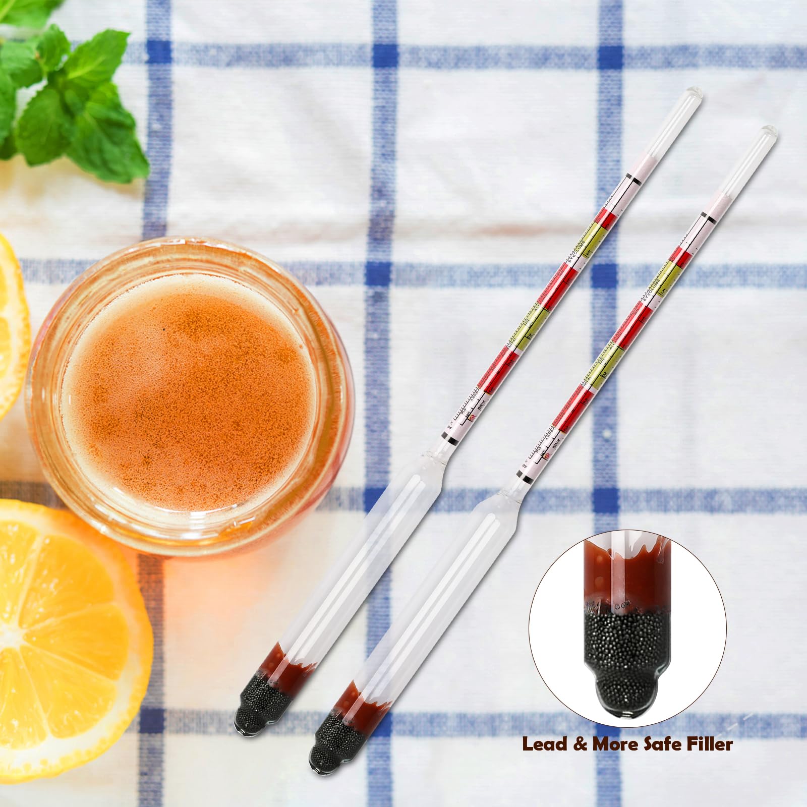 Snapklik.com : COITEK Triple-Scale Hydrometer Kit, Mead Making Kit ...