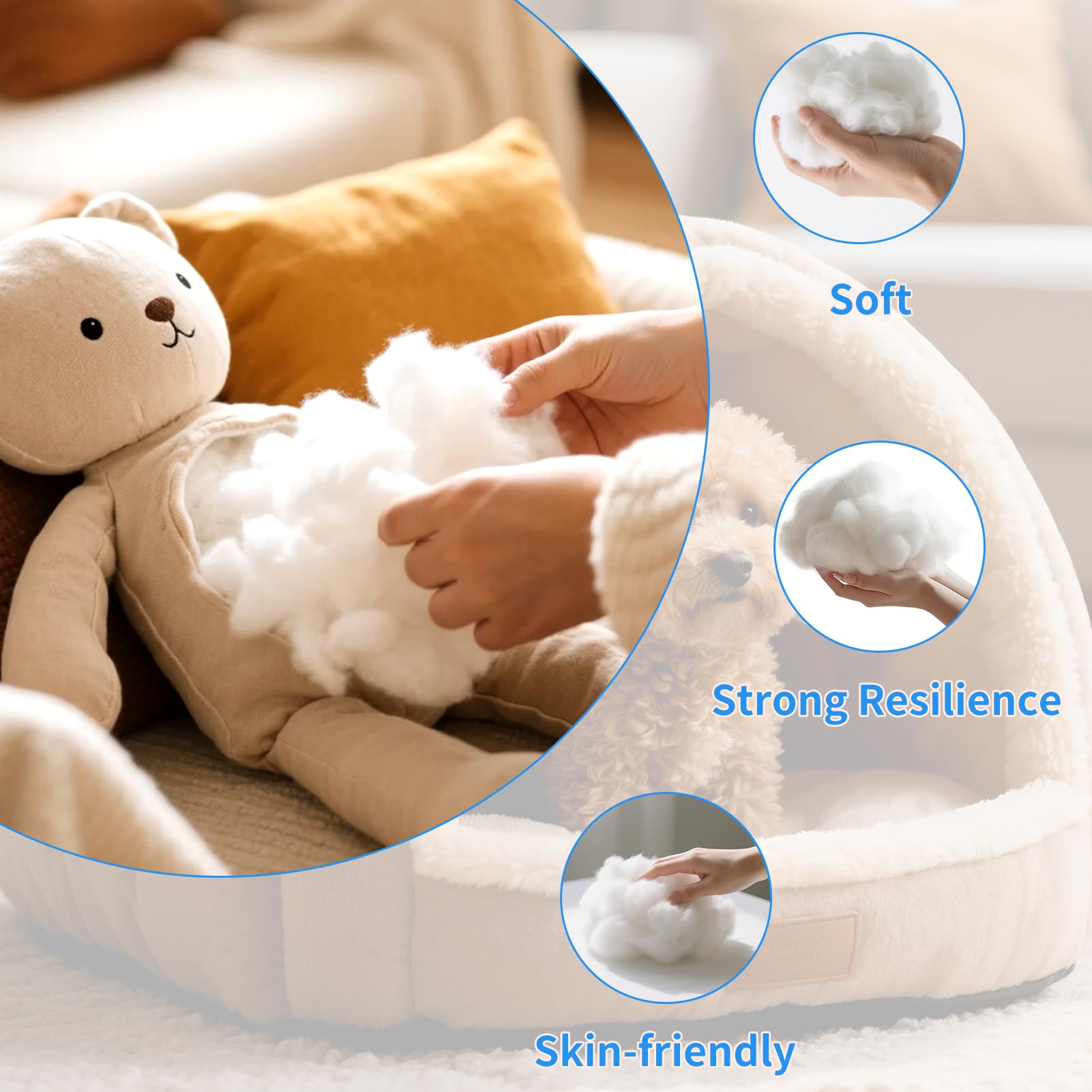 Snapklik.com : Daylendar Polyester Fiberfill Stuffing 150g/5.3oz ...