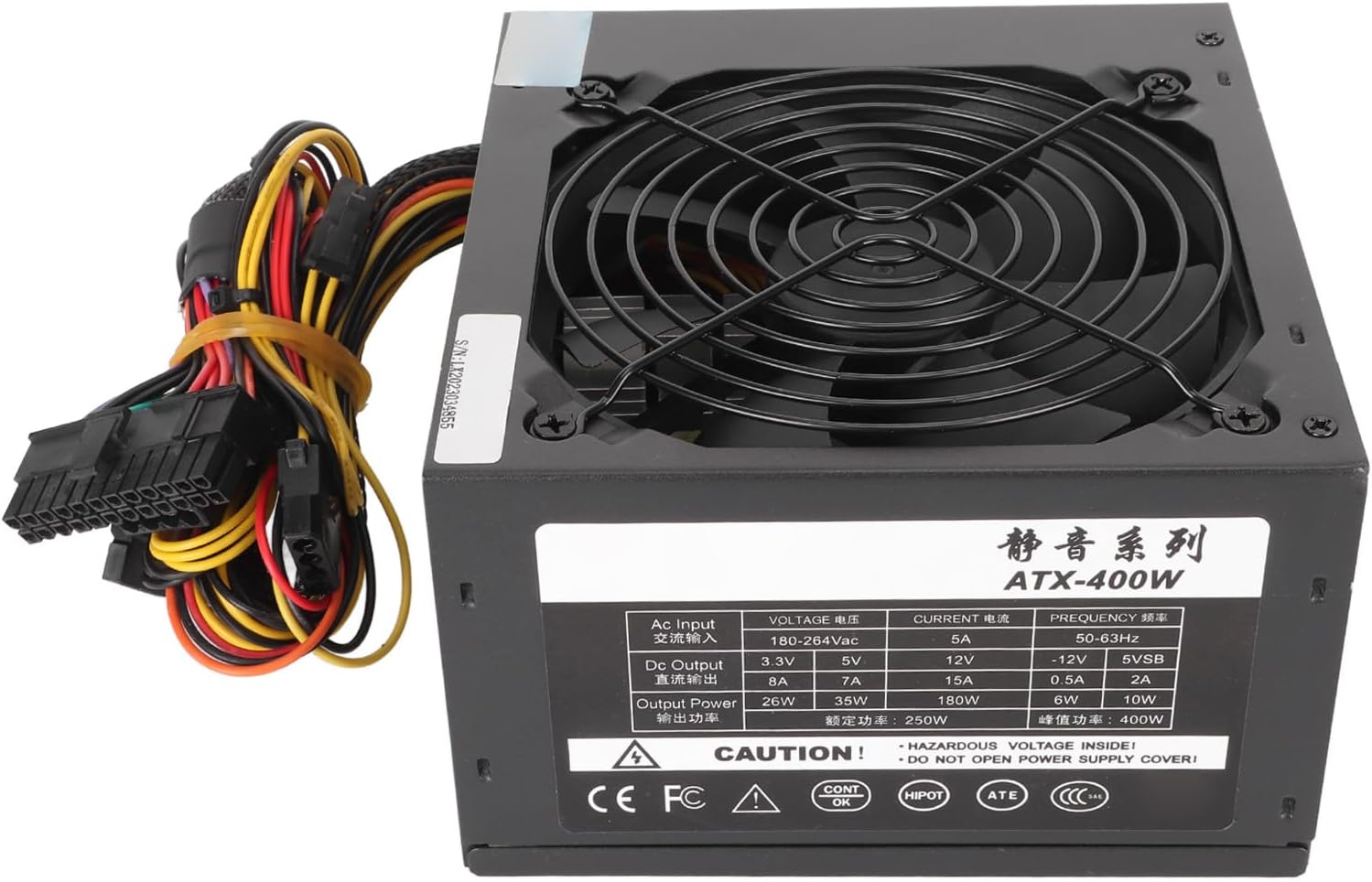 400W ATX Power Supply, High Efficiency Stable Output ATX Gaming ...
