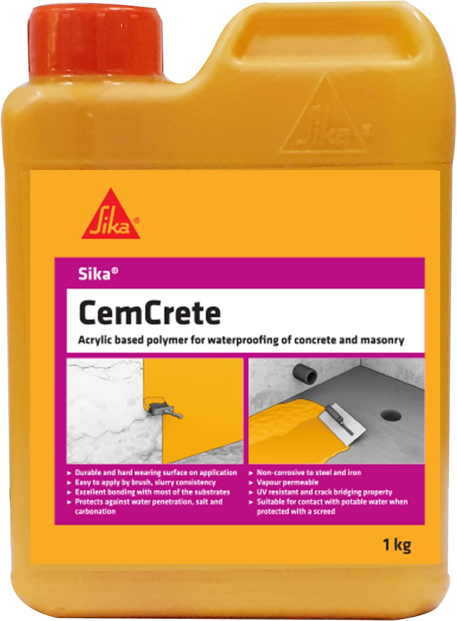 Sika CemCrete, Acrylic waterproof coating system for concrete and ...