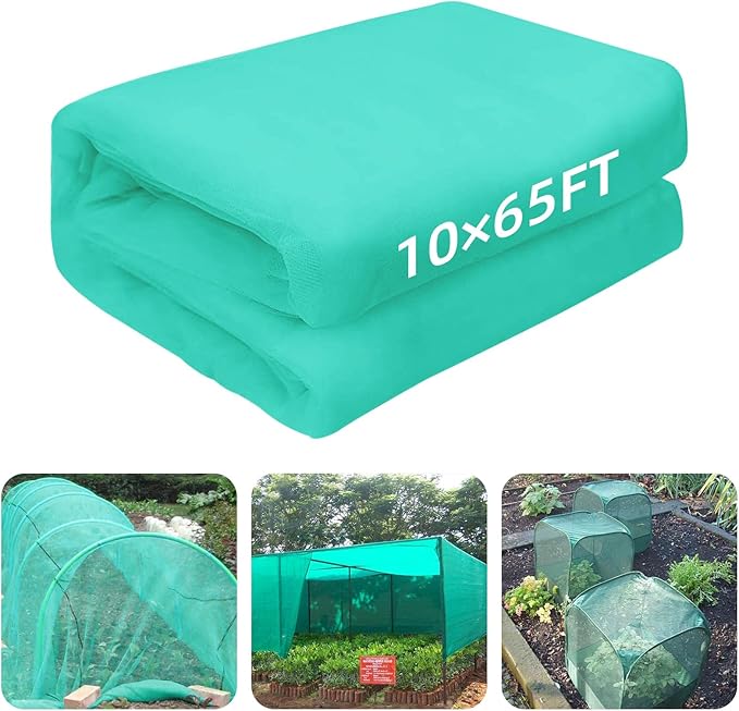 Amazon.com : 10 x 65FT Garden Mesh Netting, Ultra Fine Mesh Protection ...