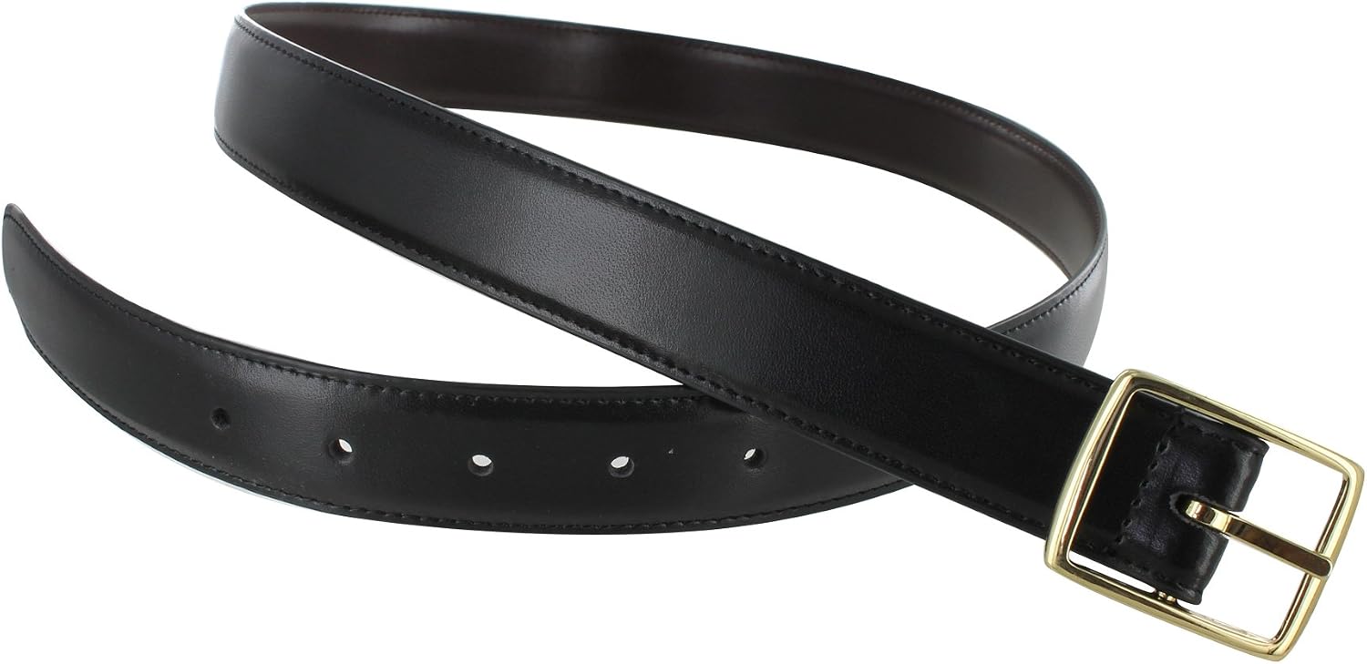 Amazon.com: Mens Genuine Leather Reversible Belt - Z015229 : Clothing ...