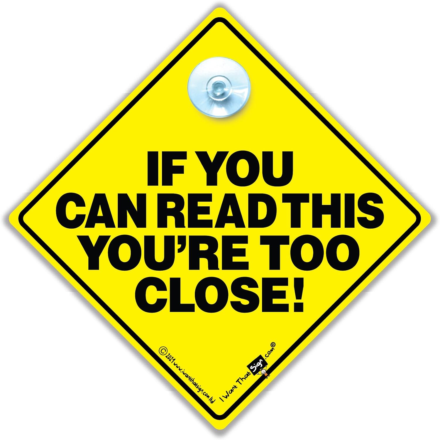 Amazon.com: DRIVING iwantthatsign.com If You Can Read This You're Too ...
